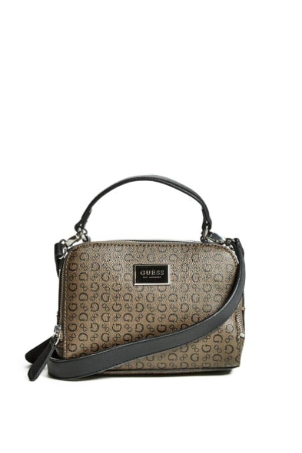 Geanta crossbody dama Nathalie, Guess, Piele ecologica, 19 x 14 x 9 cm ...