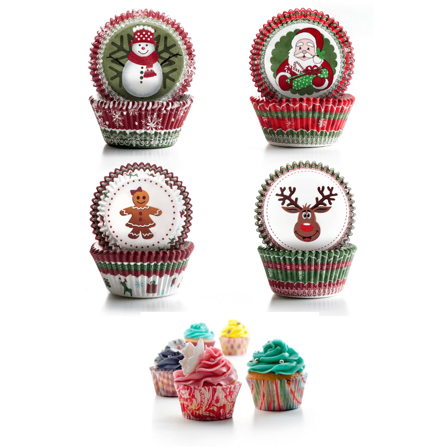 Set 100 forme briose, Christmas 7,5cm, hartie, Ibili - eMAG.ro