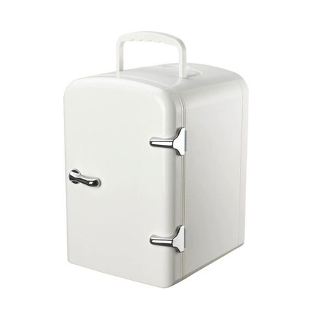 Mini Frigider portabil, cu dubla functie de incalzire/racire, 4L, alb ...