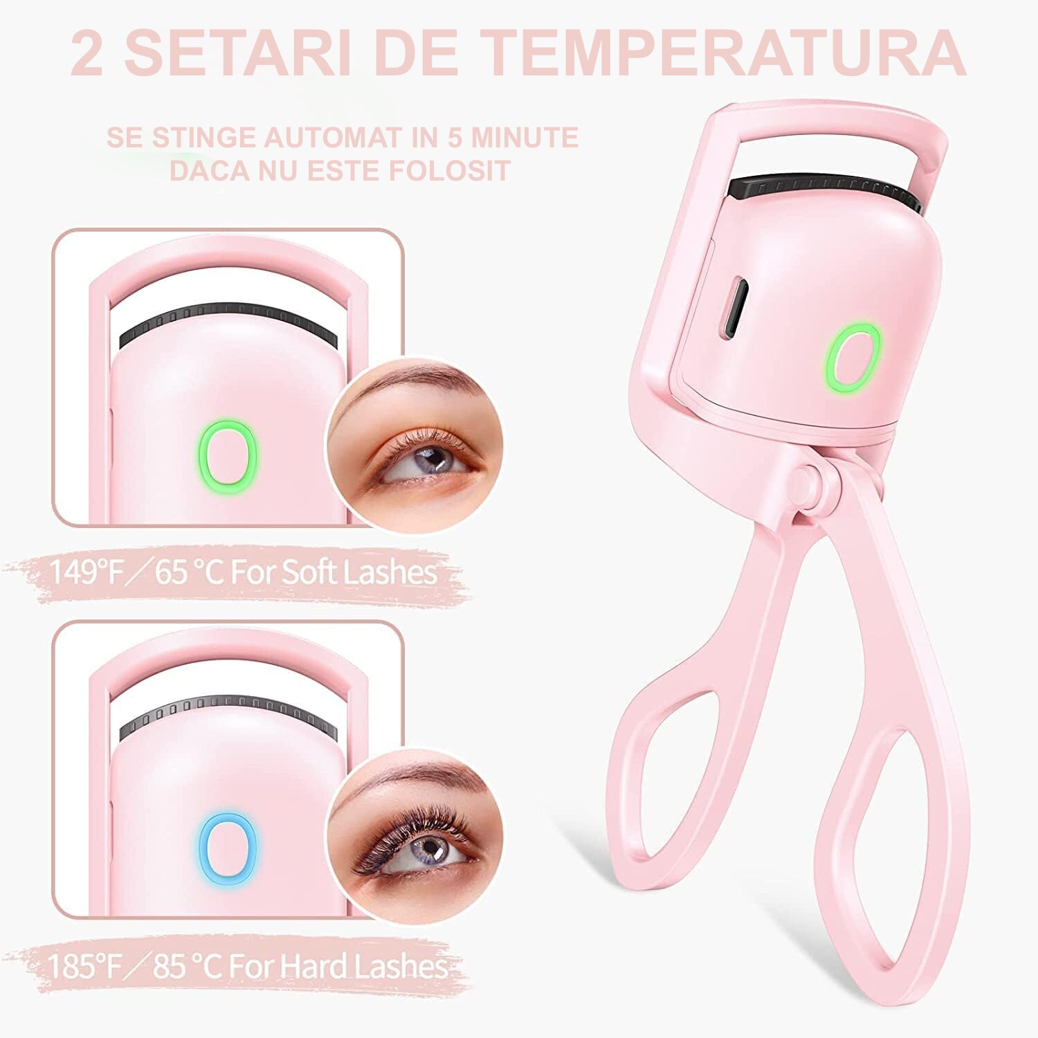 Ondulator de gene electric Miraza, incarcare USB-C, margine silicon ...