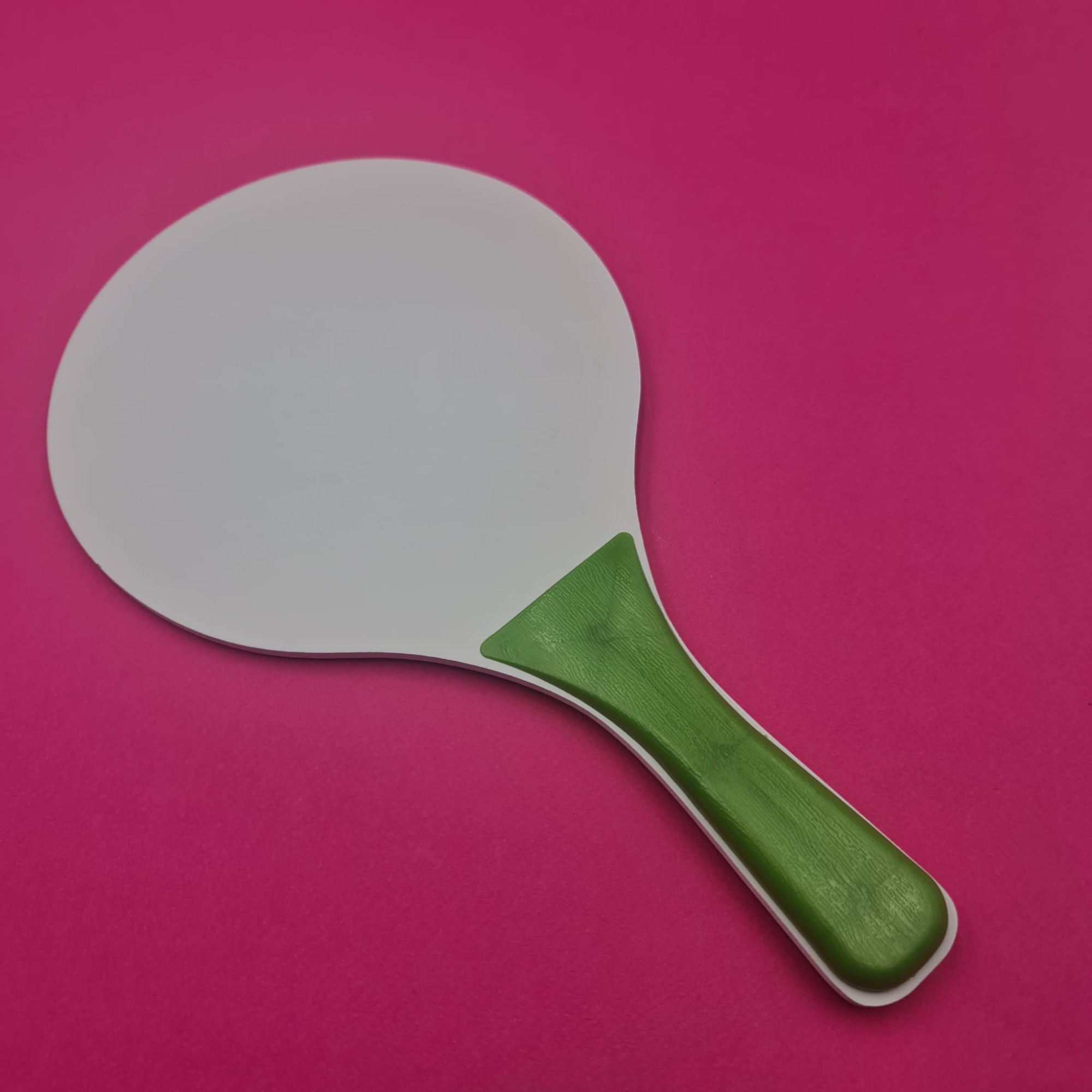 Set de 2 Palete de Tenis, Minge, Maner Verde, 33 cm, Alb, Dalimag - eMAG.ro