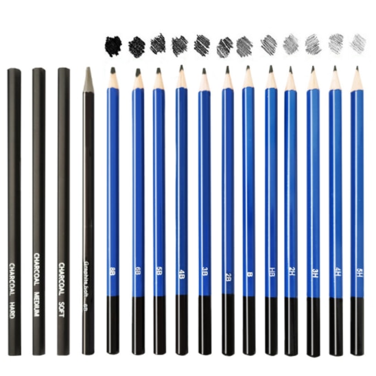 Set 35 creioane profesionale pentru desen, Multicolor - eMAG.ro