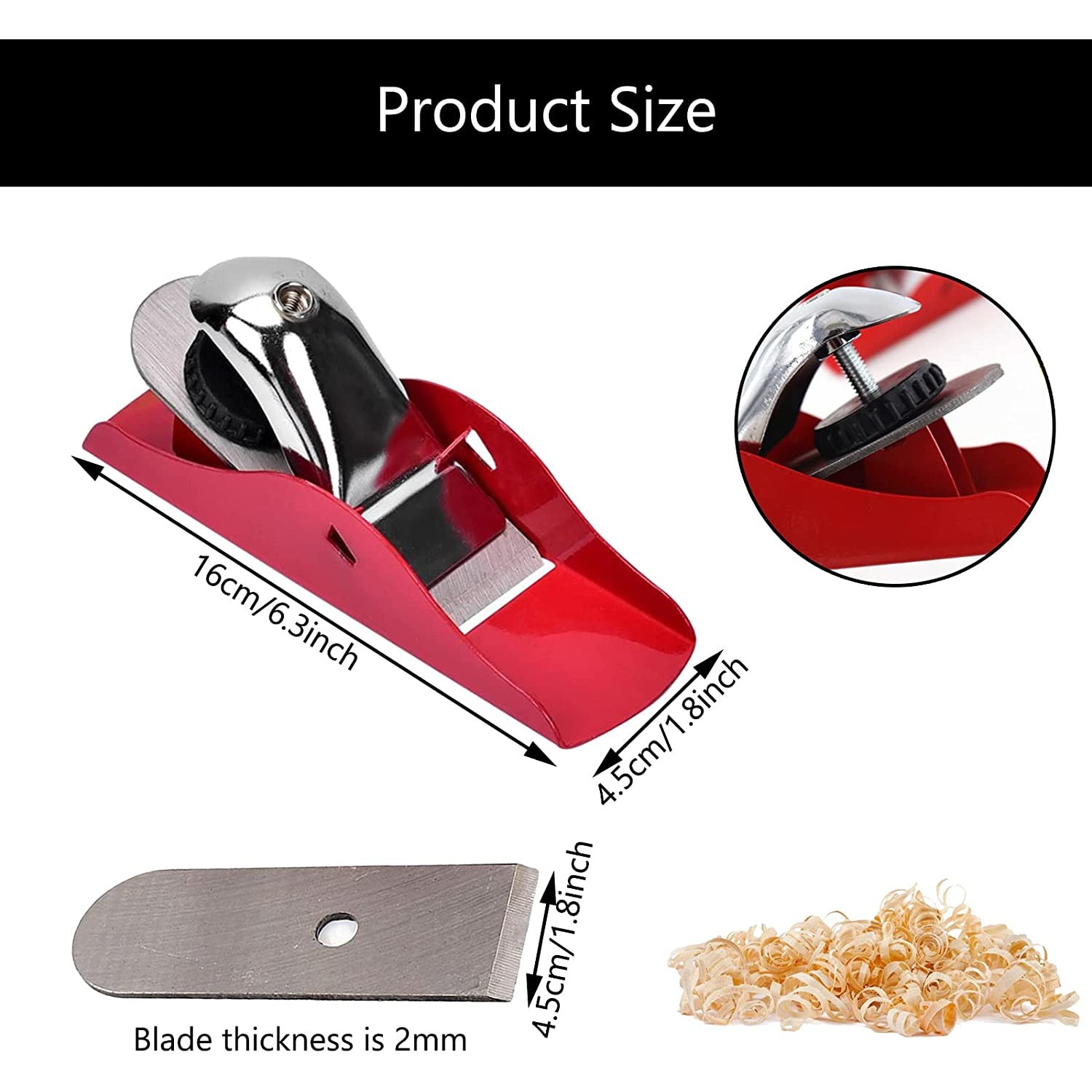 Rindea manuala, Pentru Lemn, Otel, Rosu - eMAG.ro