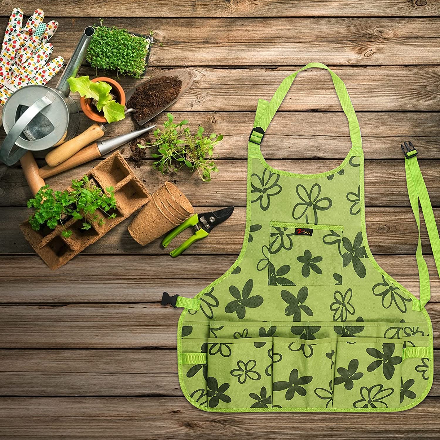 Sort de gradinarit dama, Textil, Verde - eMAG.ro