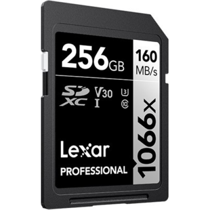 Card de memorie SD, Lexar, 1066x 256GB U3, Negru - eMAG.ro