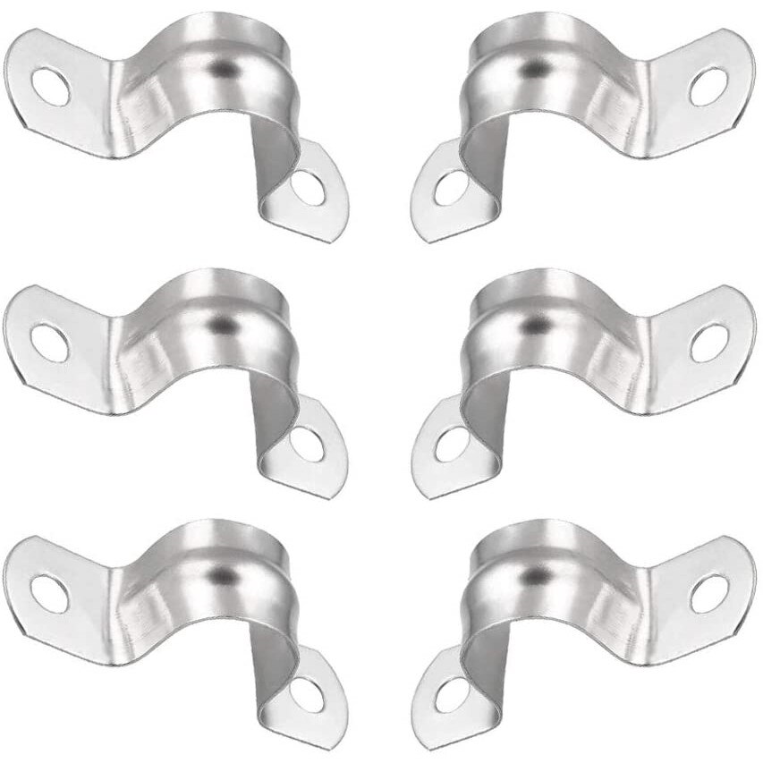 Cleme pentru furtun/tevi, in U, inox, 32 buc, Argintiu - eMAG.ro