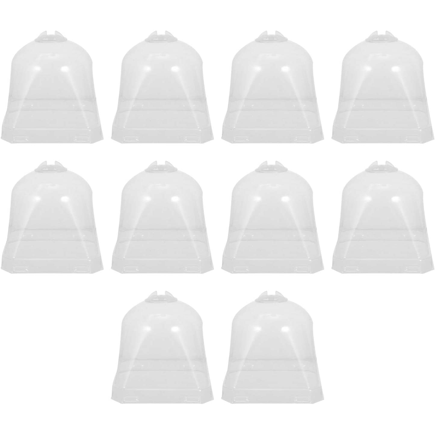 Set 10 closuri de inghet pentru sera, Plastic, Transparent - eMAG.ro