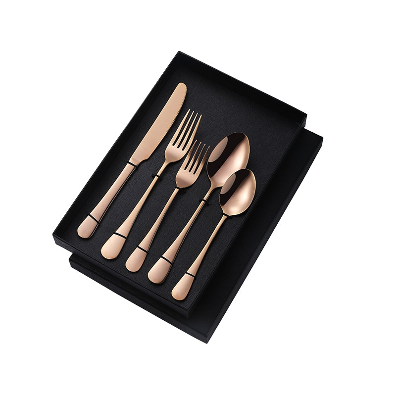 Set tacamuri, Inox, 5 buc, Rose gold - eMAG.ro