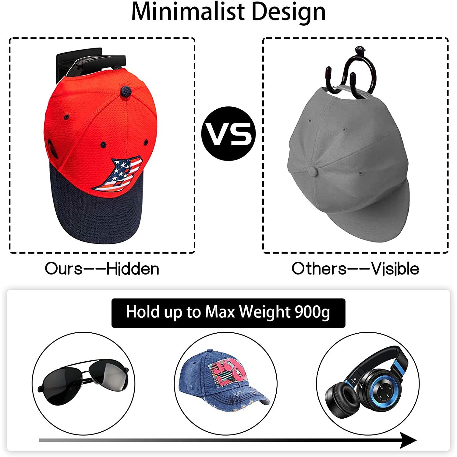 Carlige cu adeziv, Plantic, 10 buc, Negru - eMAG.ro