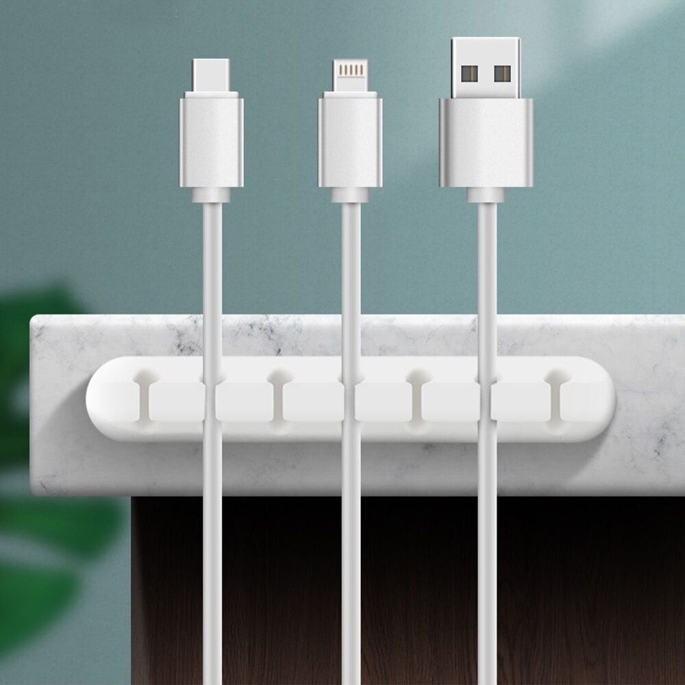 Set 3 suport organizare cabluri, Ronyes®, 3 dimensiuni diferite ...