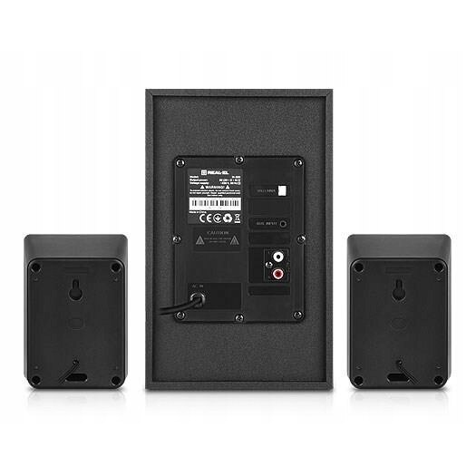 Sistem audio 2.1, Real-El, Plastic/Lemn, 32W, Bluetooth, USB, SD ...