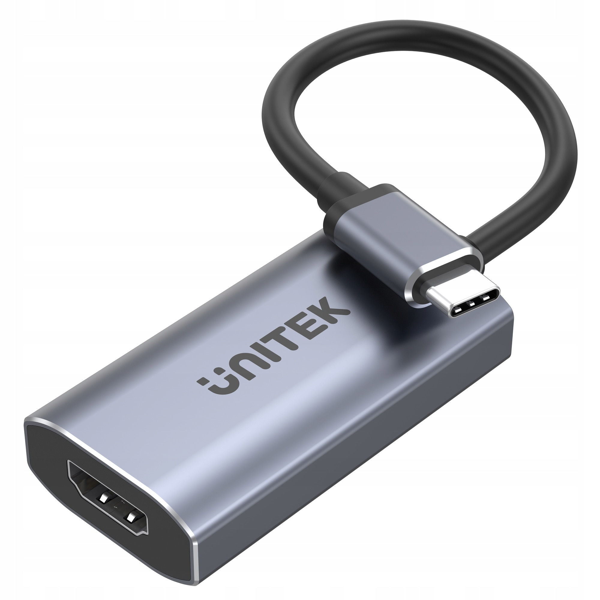 Unitek adapter, USB-C/HDMI 2.1, 8K, alumínium, 15 cm, ezüst - eMAG.hu