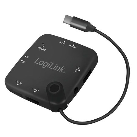Cititor de carduri de memorie Logilink USB-C + 3x HUB USB - eMAG.ro