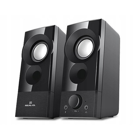 Boxe PC 2.0 REAL-El S-90, 6W, Negru - eMAG.ro