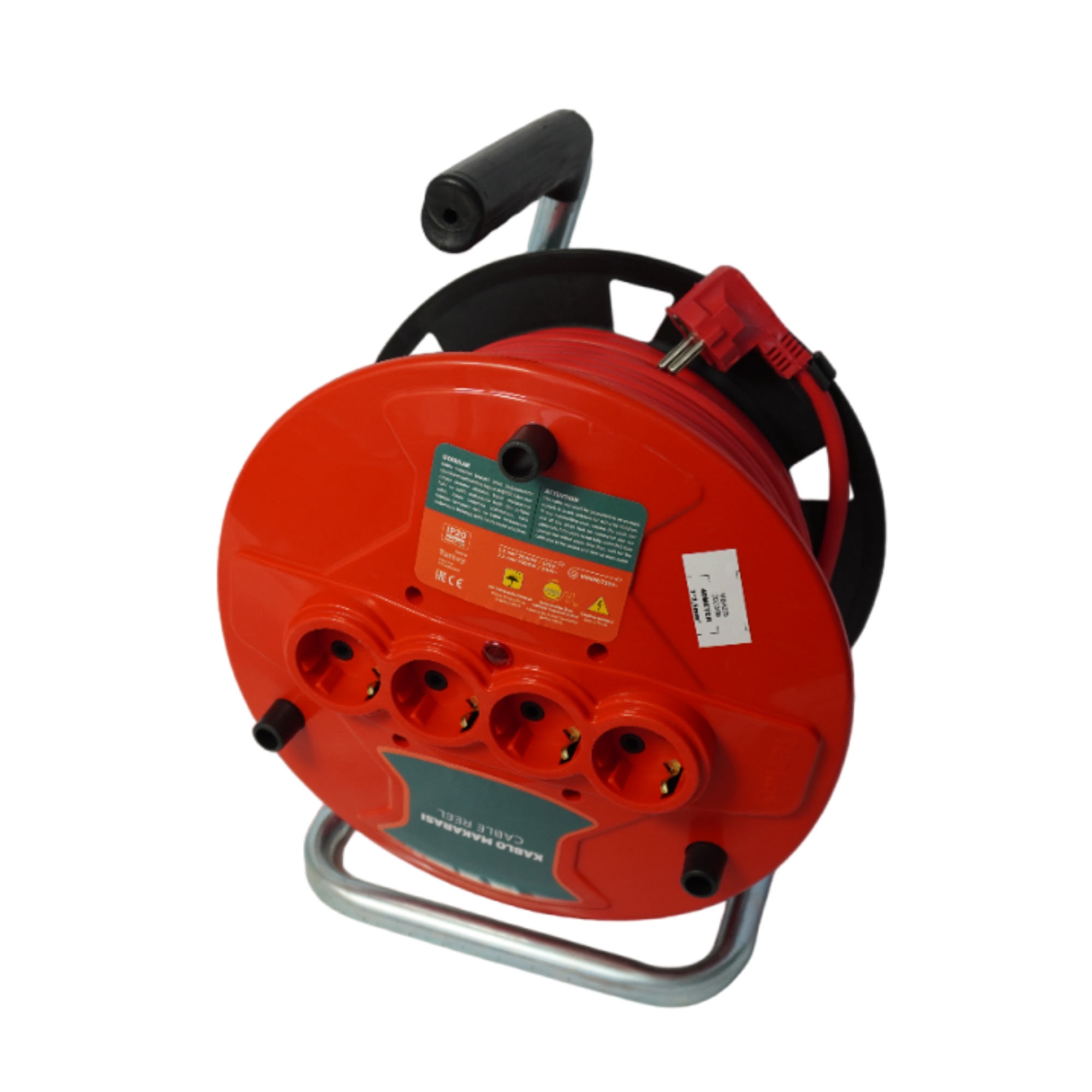 Prelungitor Cablu 3 Fire de 2.5 mm tip Rola pe Tambur, Lungime 50m, 4 ...