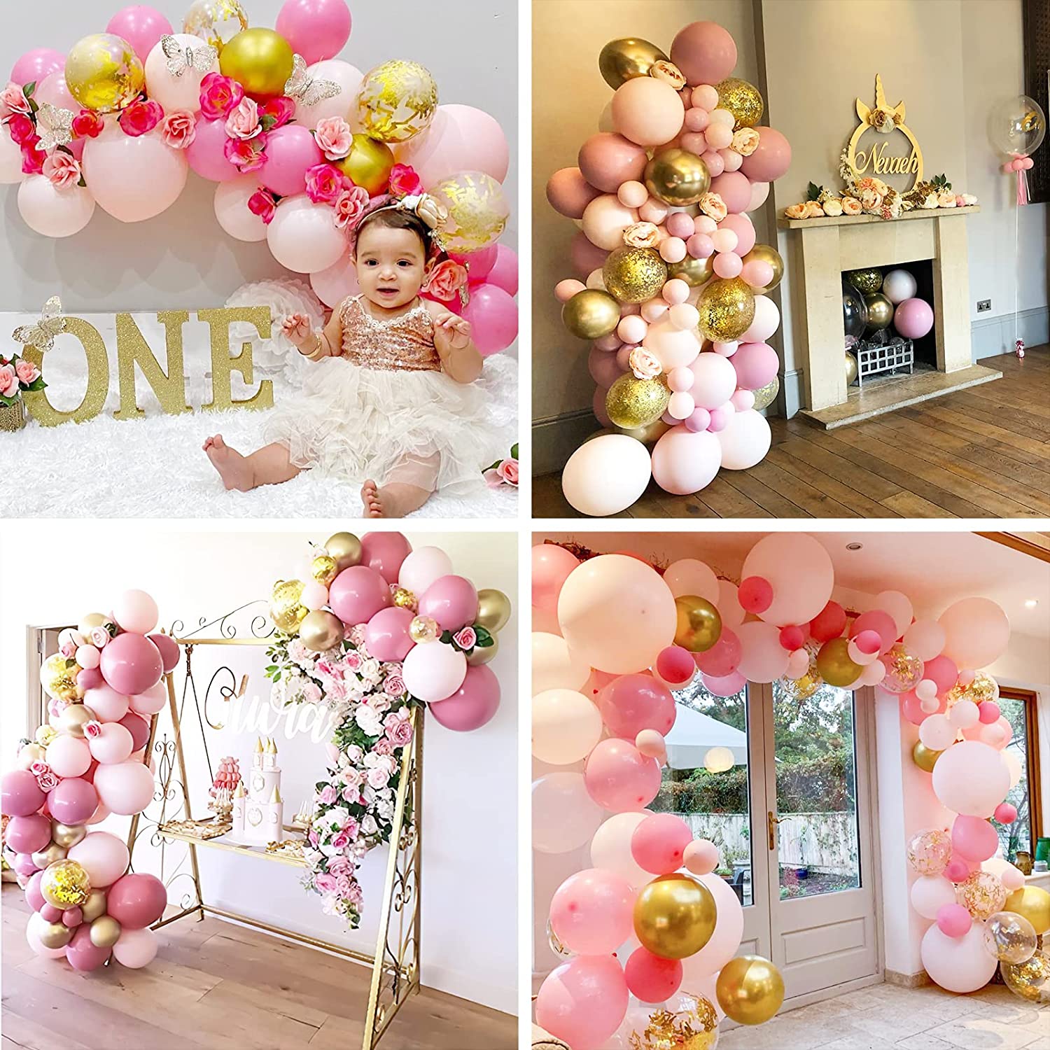 Set 30 baloane pentru petrecere Oricean® culoare rose gold - eMAG.ro