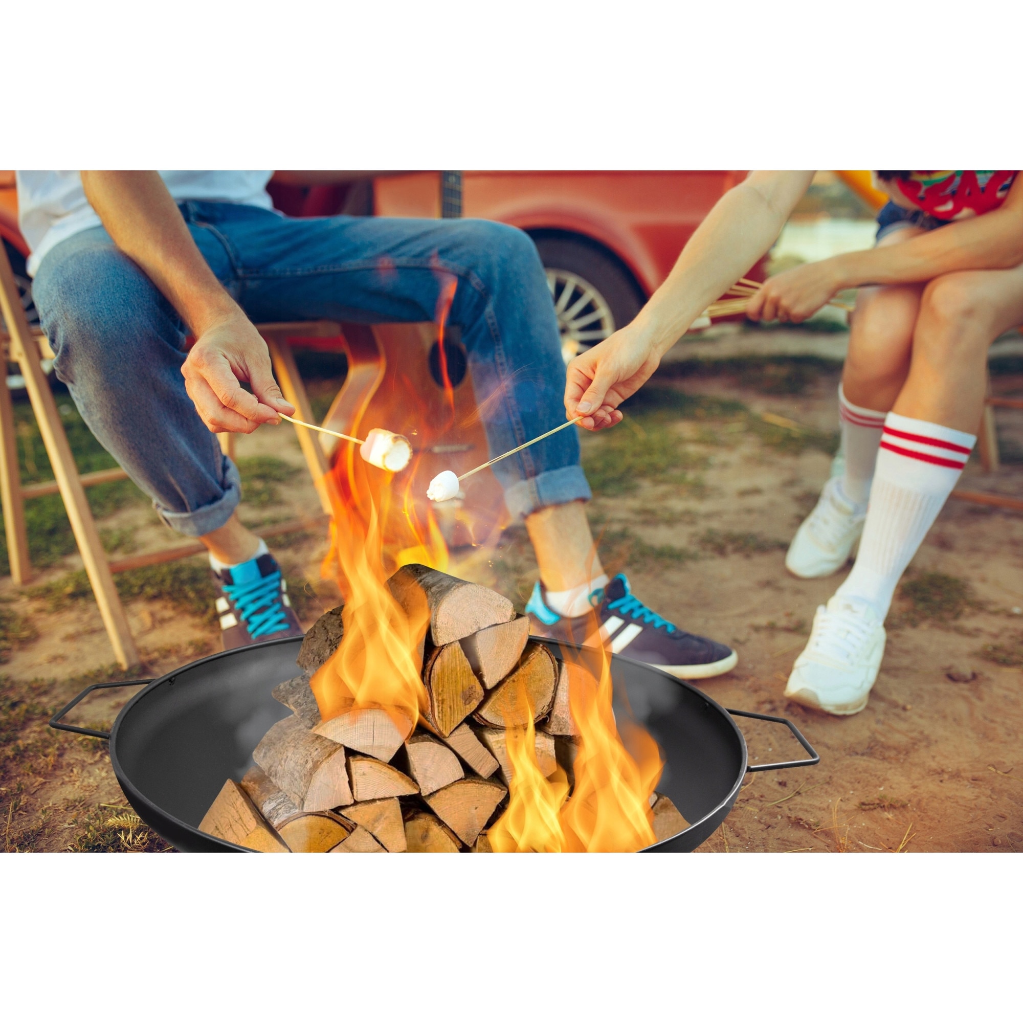 Semineu de exterior pentru terasa sau gradina, otel, 70x59x29cm - eMAG.ro