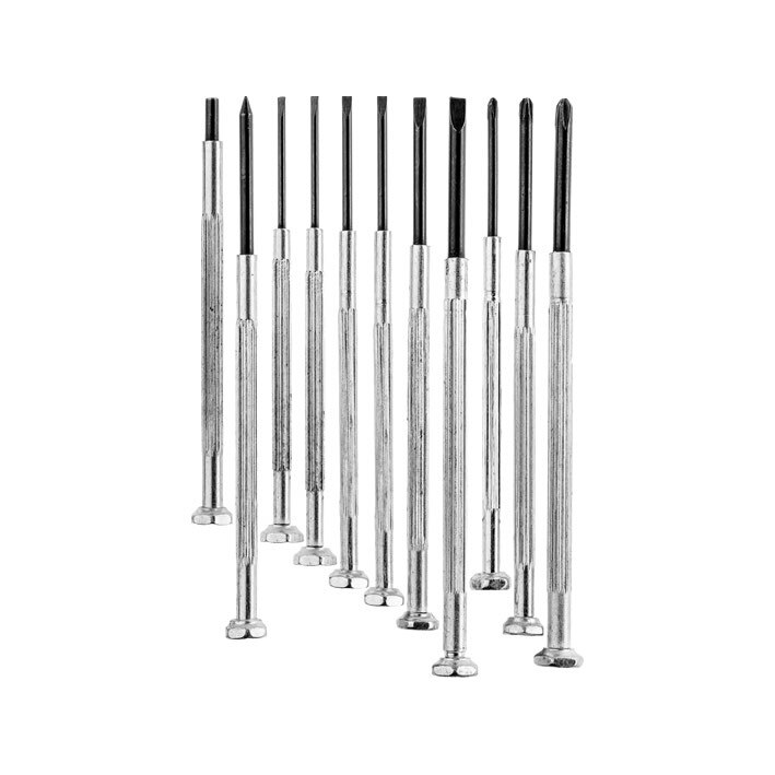 Set 11 surubelnite de precizie, Drel, Aluminiu/Otel, Varf magnetic ...