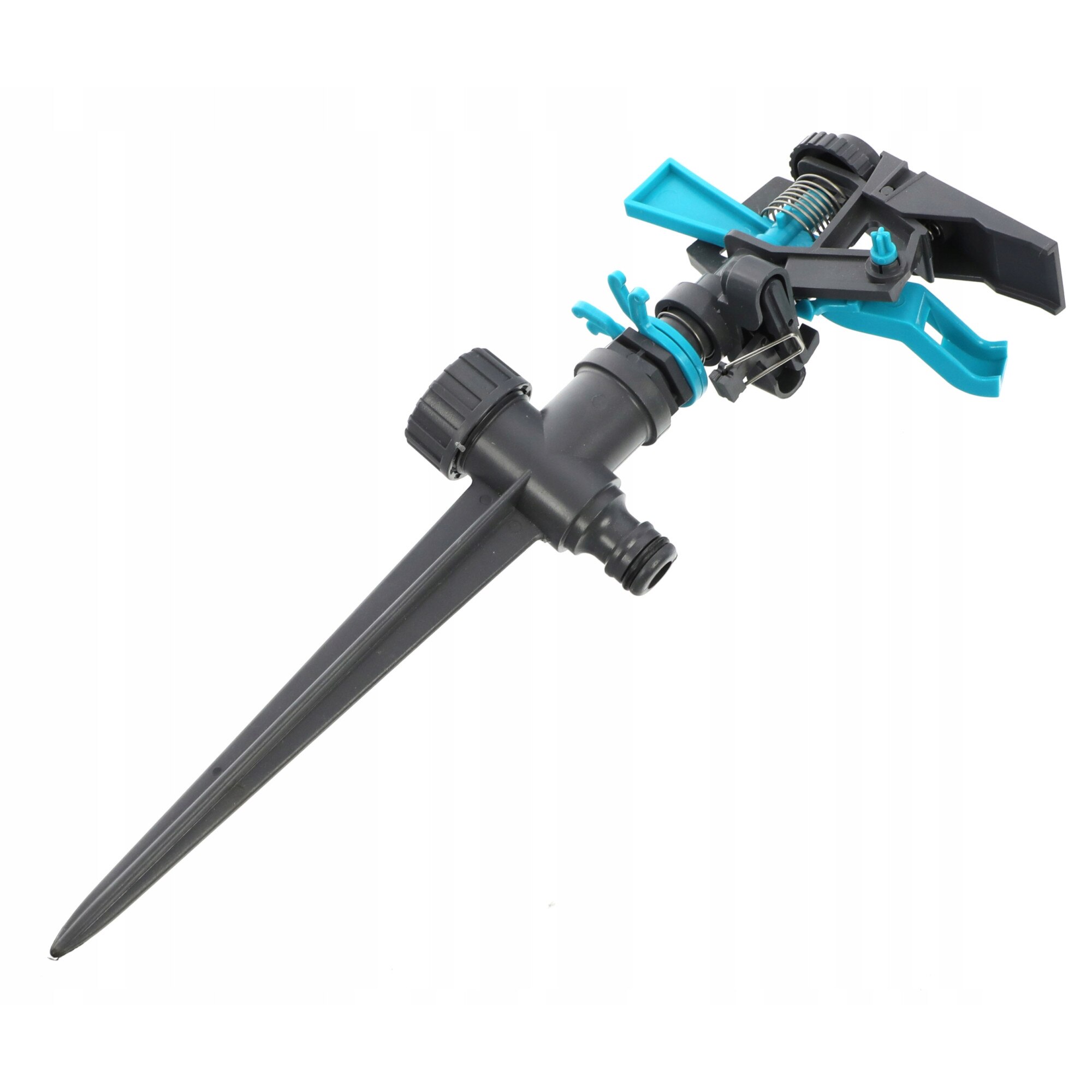 Aspersor gradina, Jufisto, Plastic, 30 x 15 cm, 24 m, Negru/Albastru ...