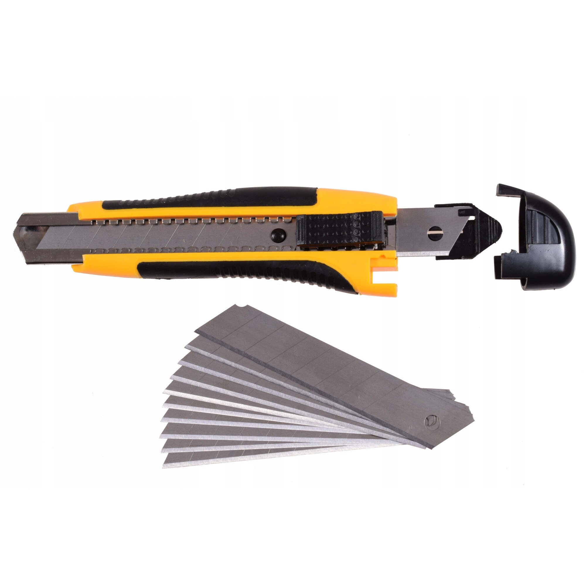 Set cutter cu 2 capete/10 lame, 100 mm, Otel, Negru/Galben - eMAG.ro