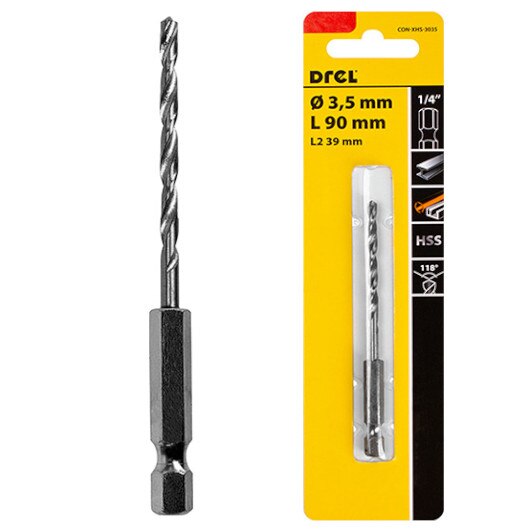 Burghiu pentru metal Drel, 3.5 mm - eMAG.ro