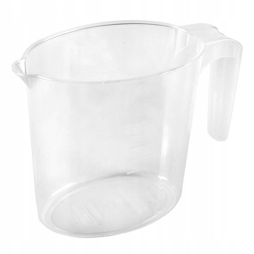 Recipient gradat, Plastic, Alb transparent, 1L - eMAG.ro