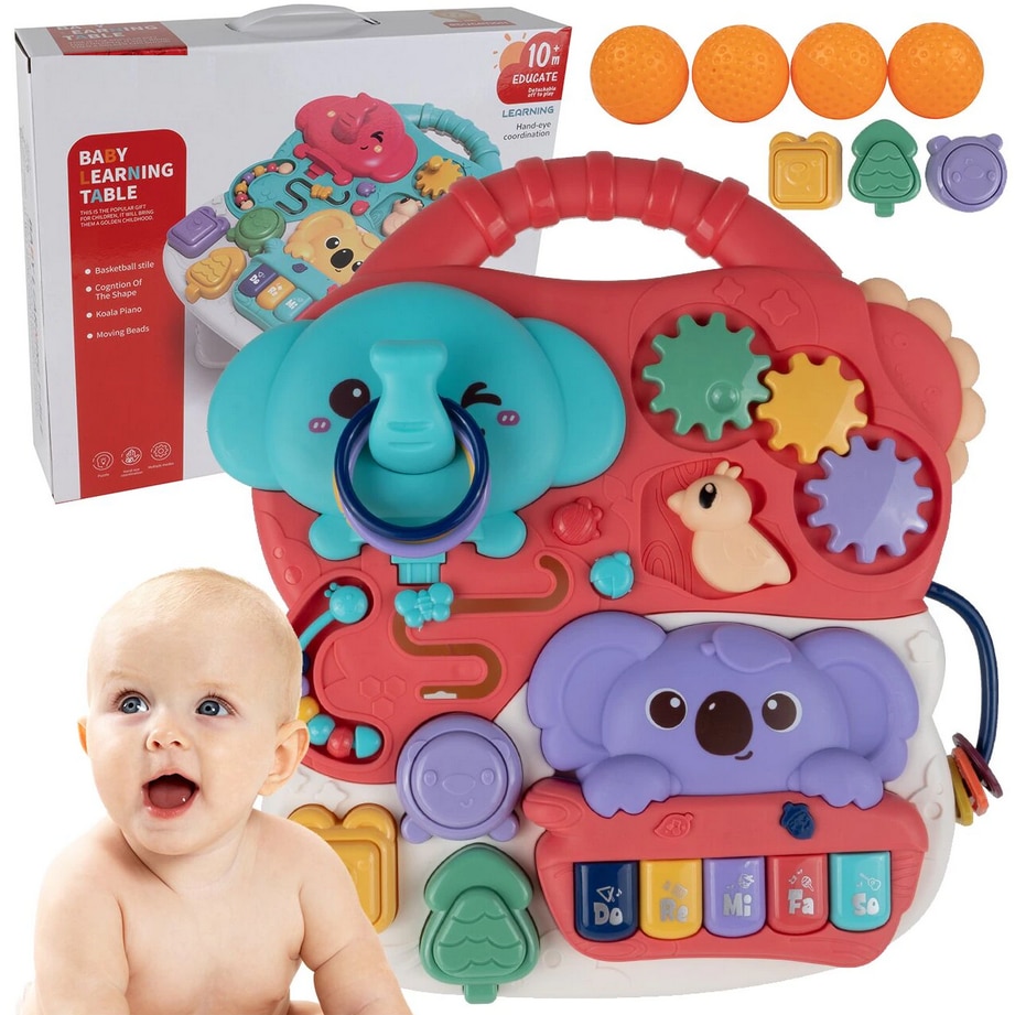 Masuta interactiva de activitati pentru bebelusi SOLTOY® Koala Baby ...