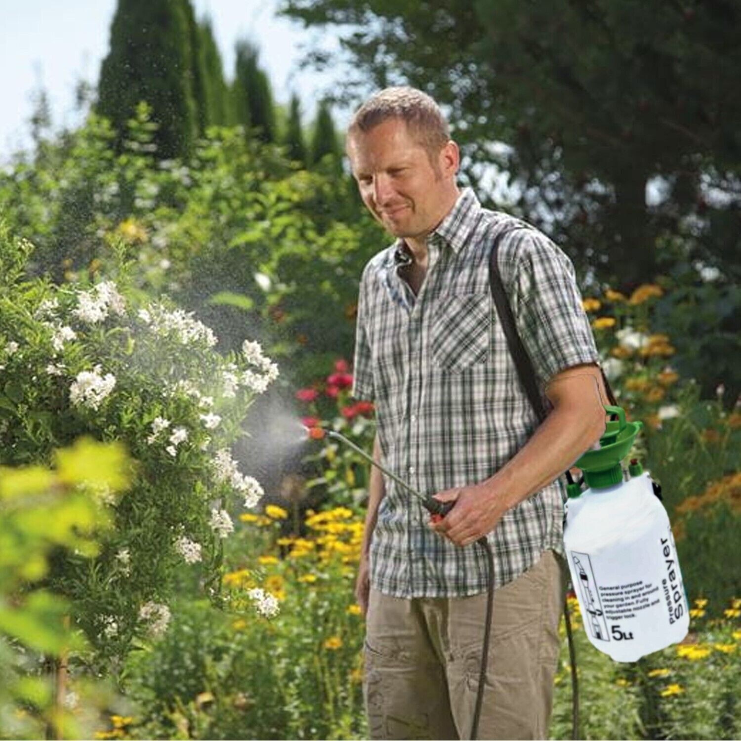 Pompa de Stropit Manuala, Pulverizator 10 L, Pressure Sprayer - eMAG.ro