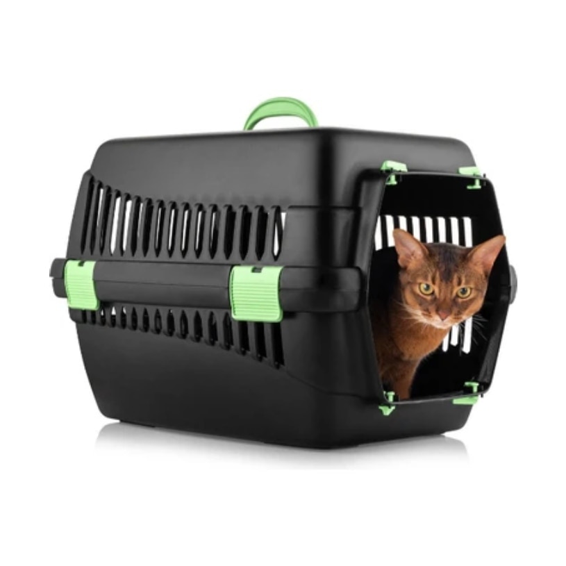 Cusca transport animale de companie 50*35*35, Neagra/Verde - eMAG.ro