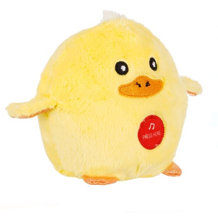 Puisor de plus, cu sunet, galben, Syamag, 12 cm - eMAG.ro