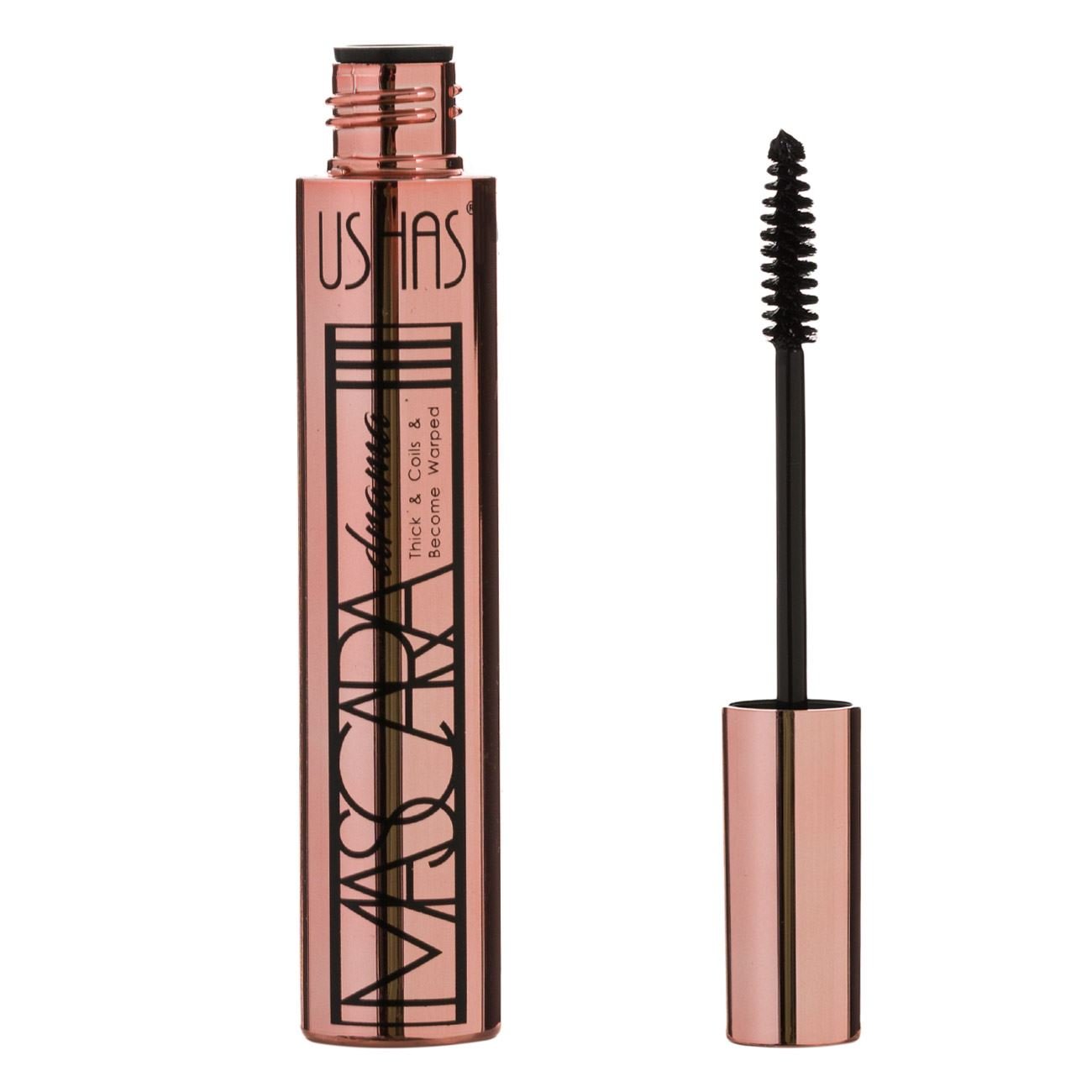 Rimel negru pentru volum in sticluta roz, 8 ml - eMAG.ro