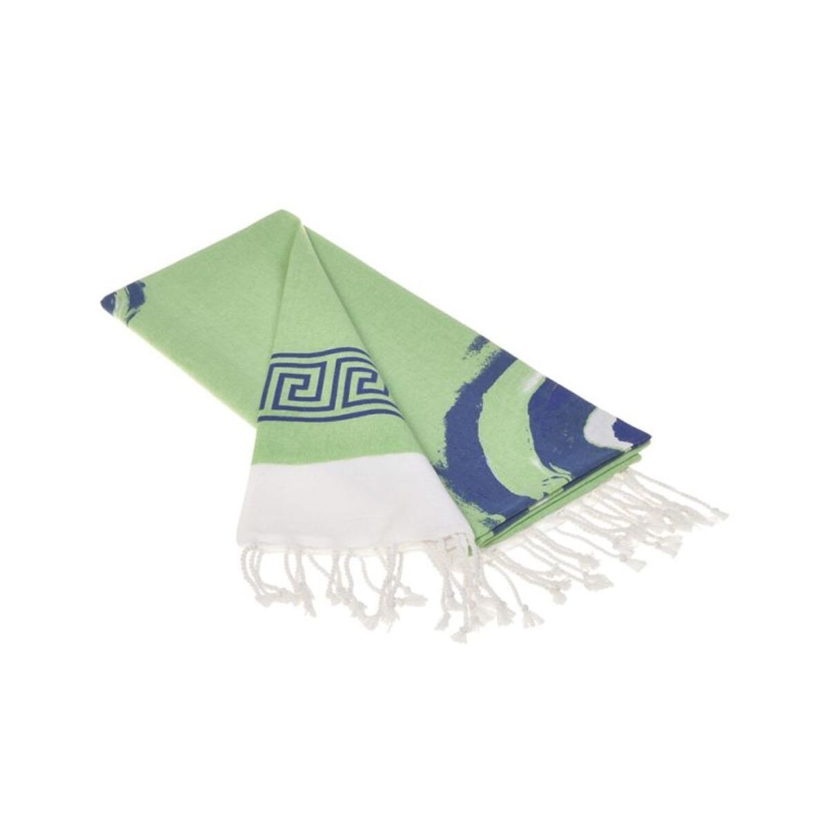 Prosop de plaja din bumbac 100% cu franjuri si model traditional ...