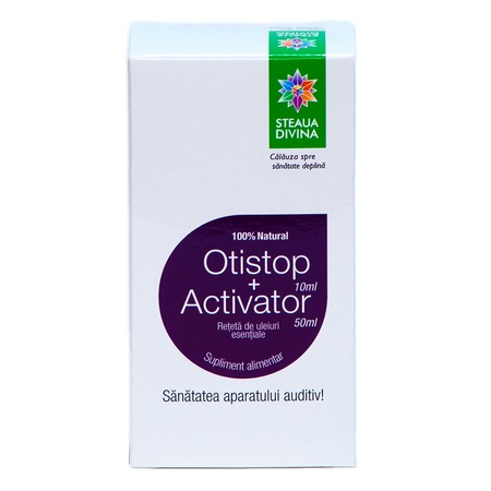 Otistop cu Activator, Flacon 10ml si Flacon 50ml, Steaua Divina - eMAG.ro
