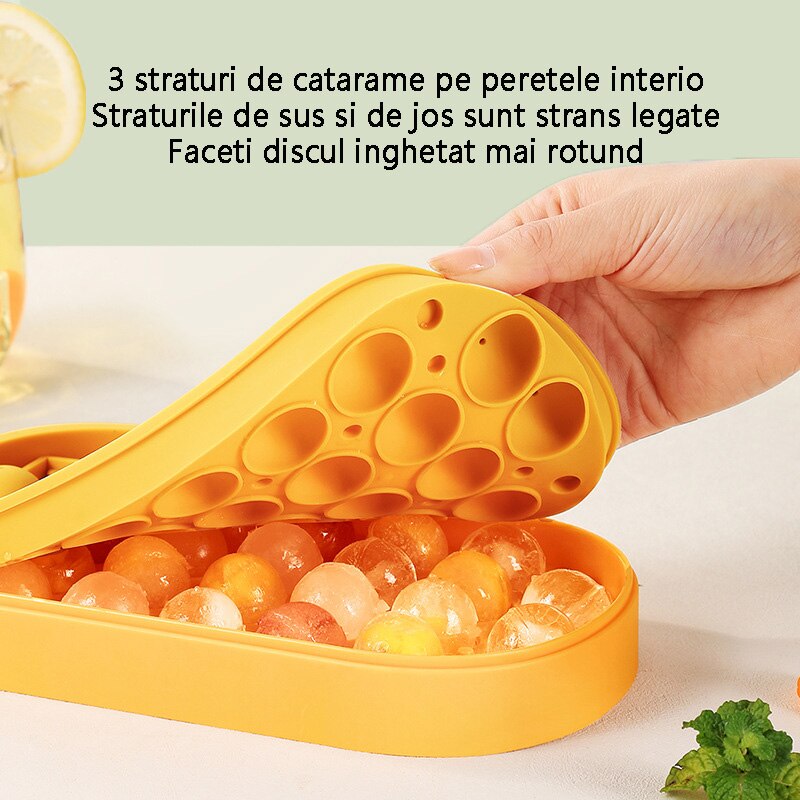 Forma 24 cuburi gheata, AEWOYAD, cu cutie de depozitare lopata de ...