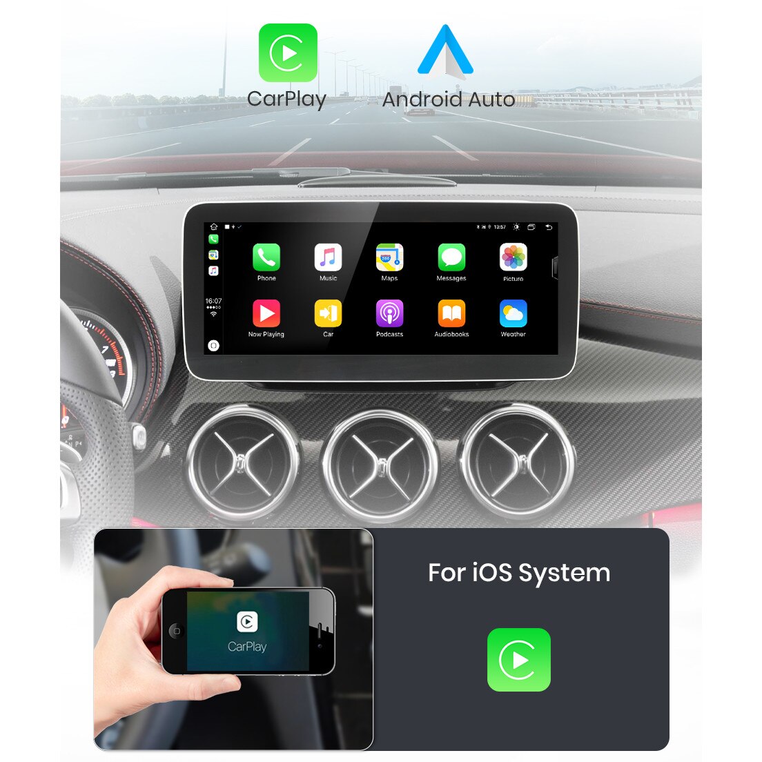 Навигация, Съвместима с Mercedes CLA C117 (2013-2018), Android 10 ...