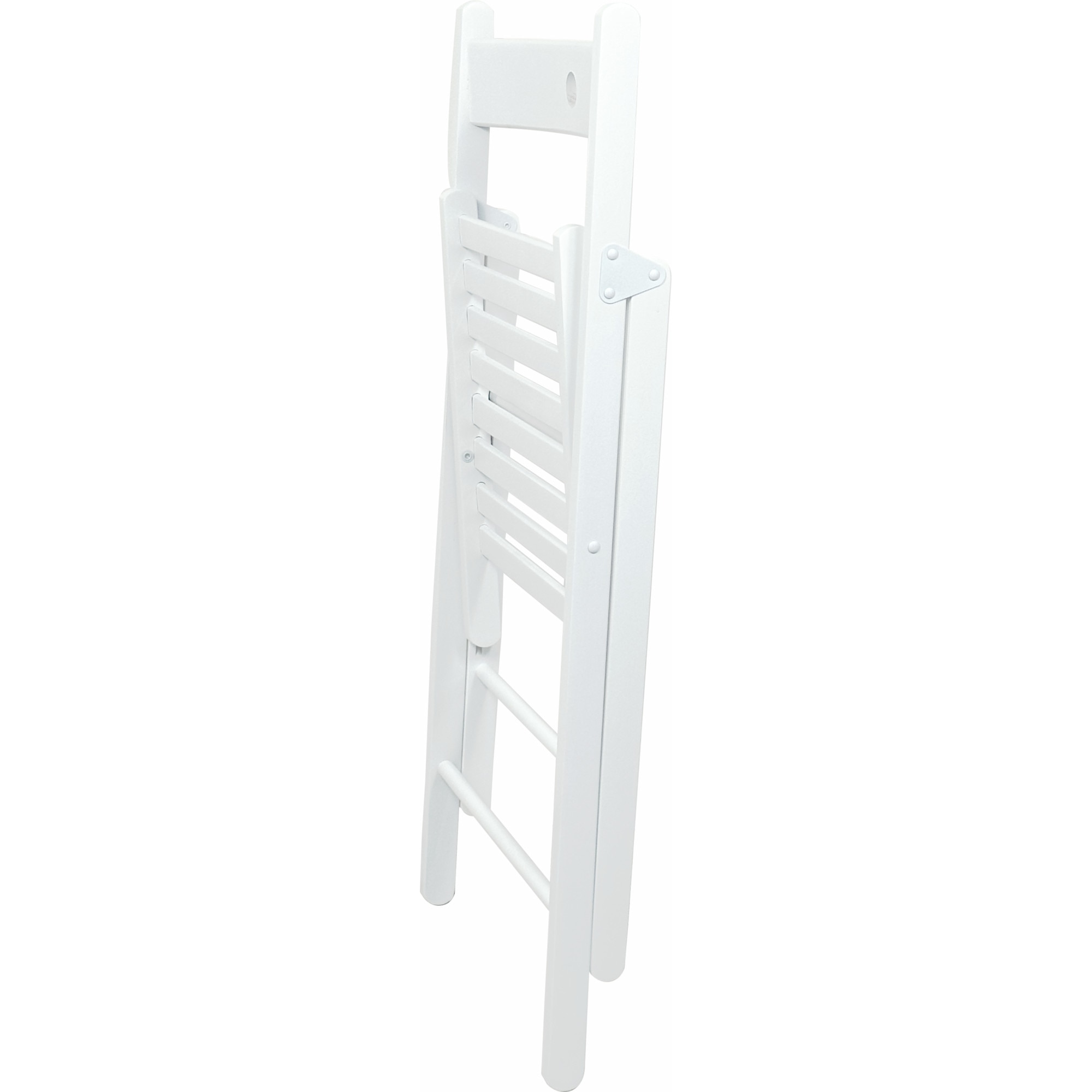 Set 2 scaune pliante, lemn, alb, 77 x 44 x 51 cm - eMAG.ro