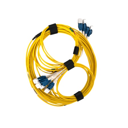 Patch cord fibra optica, AFL Hyperscale, LSZH, LC-LC 8 fibre, galben, 10 m - eMAG.ro
