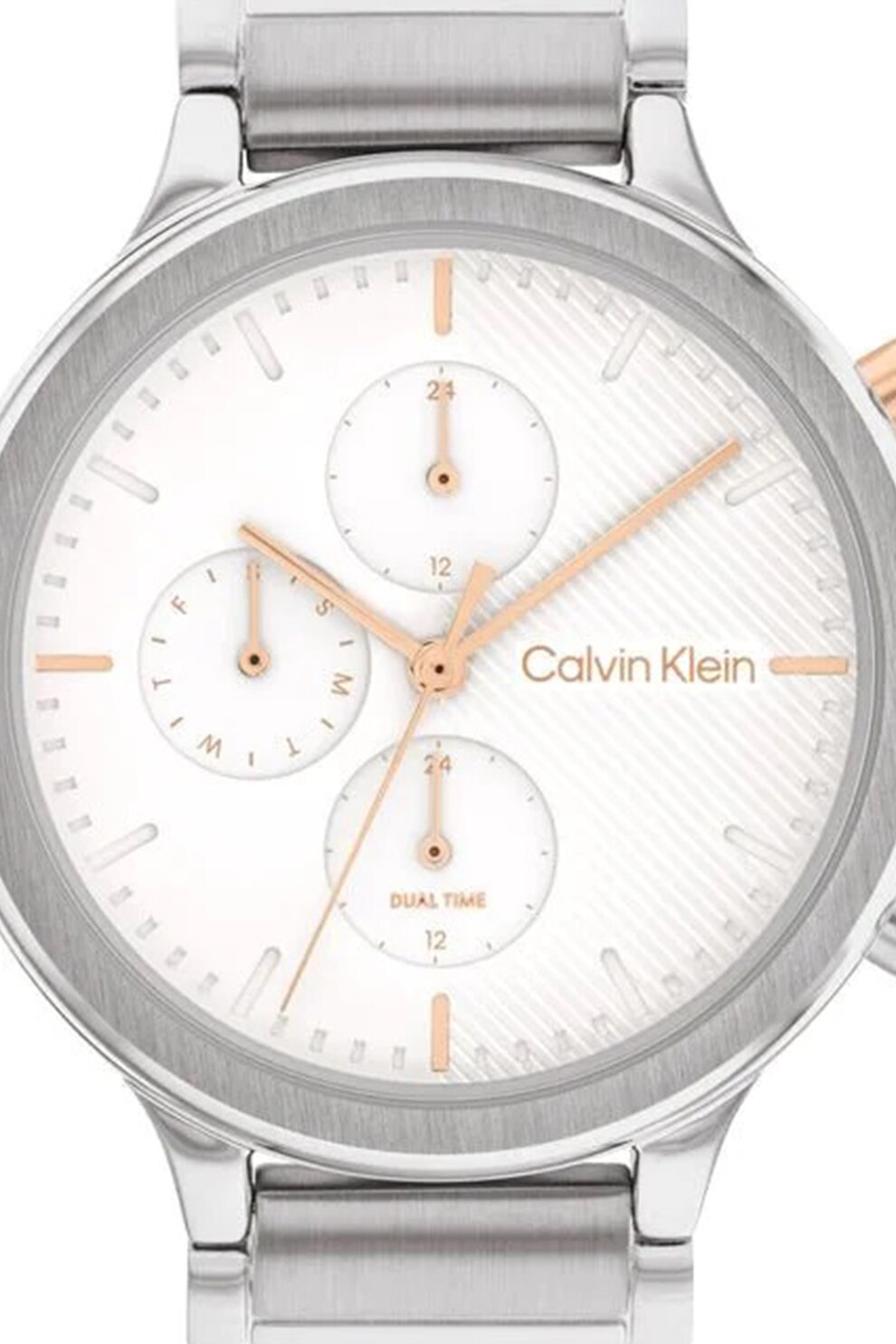CALVIN KLEIN, Часовник от неръждаема стомана с хронограф, Сребрист ...