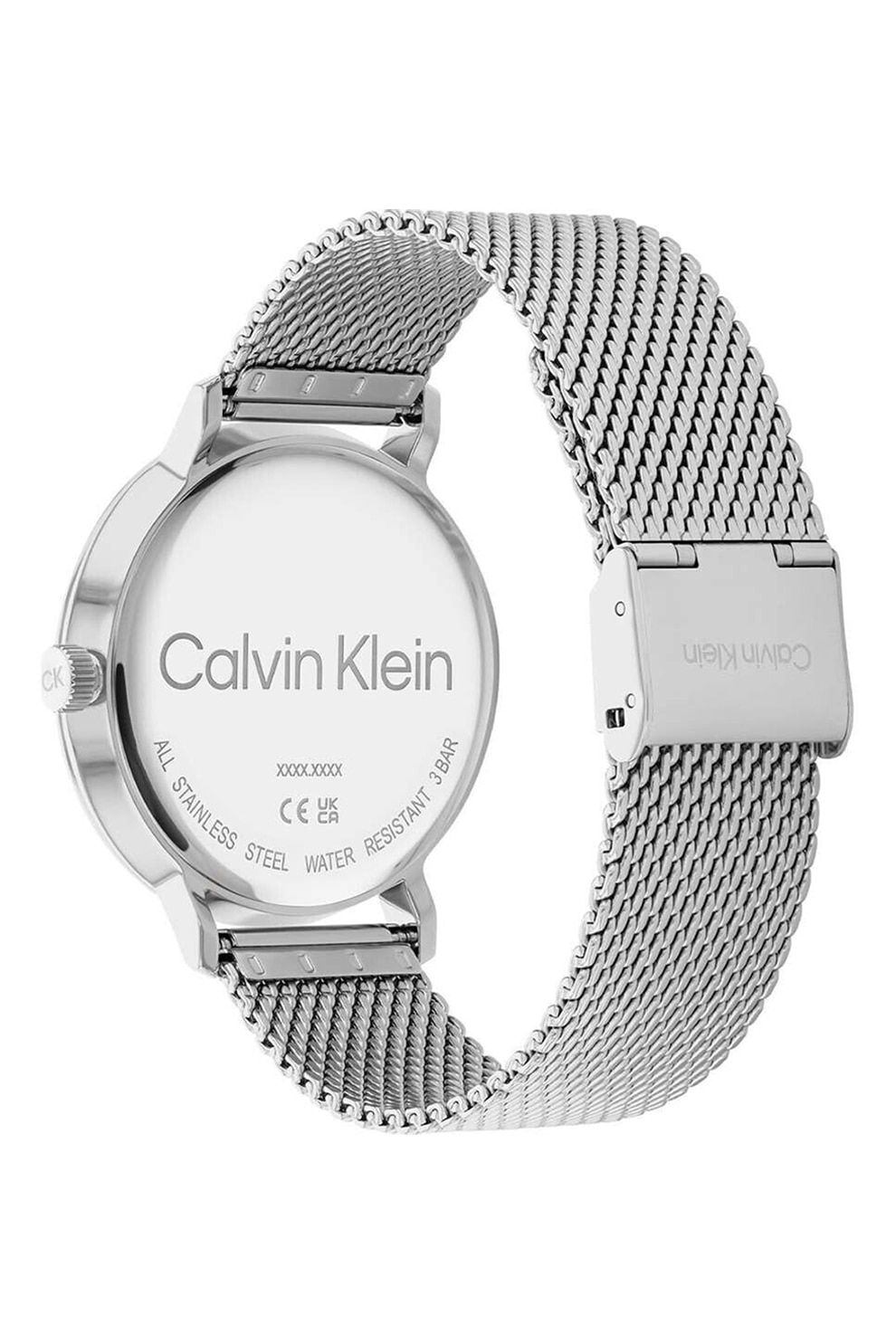 CALVIN KLEIN, Ceas quartz cu o bratara de otel inoxidabil, cu design ...
