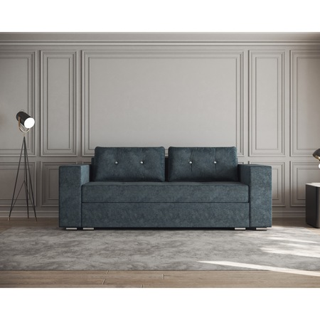 Canapea EVA, Extensibila, Turcoaz, 235x90 cm - eMAG.ro