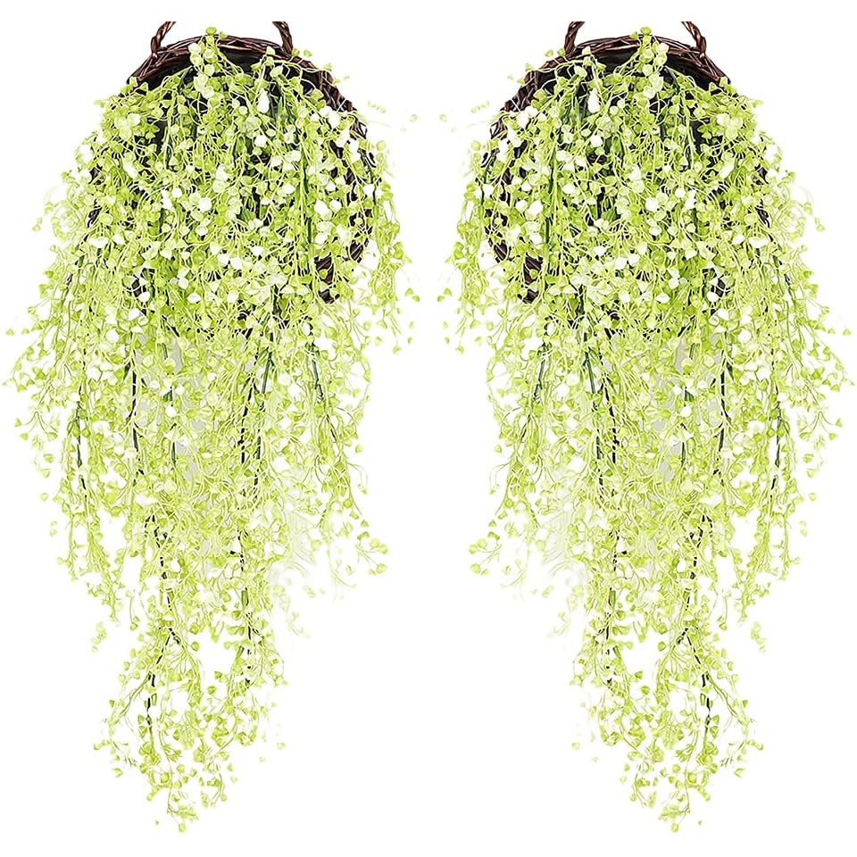 Set 2 flori artificiale, ComResi, Plastic, Marime 85cm, Verde - eMAG.ro