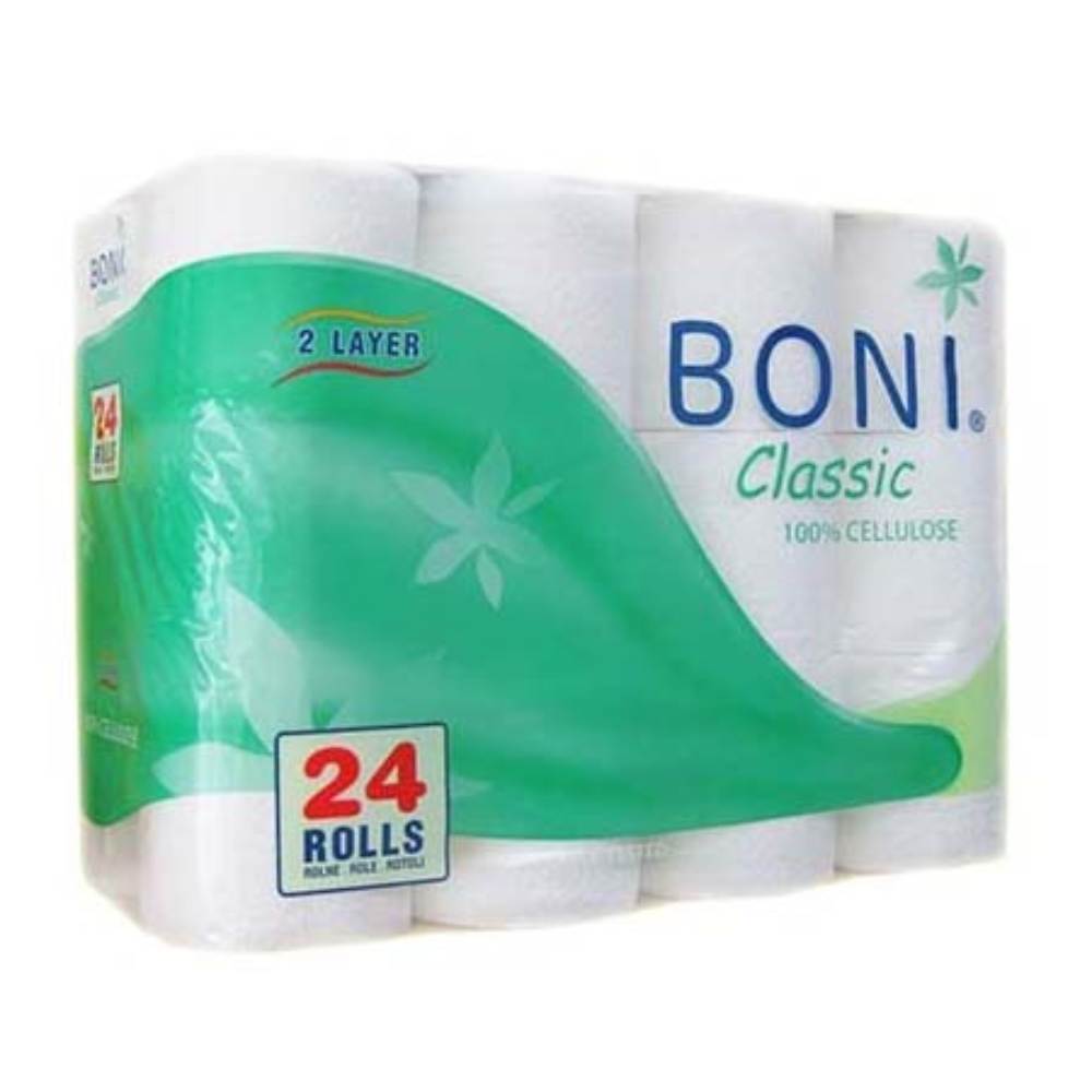 Hartie Igienica Perfex Boni Classic din Celuloza, 2 Straturi, 24 Role ...