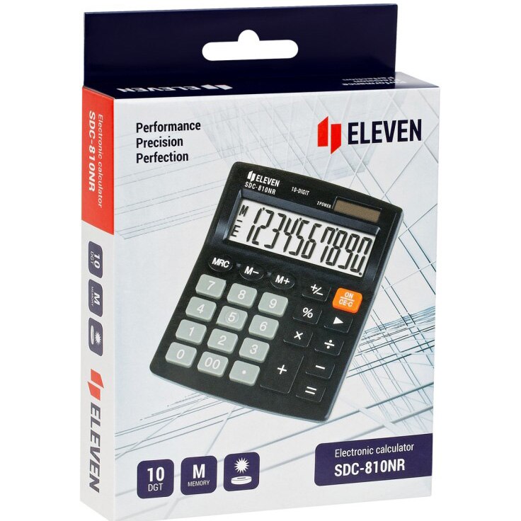 Calculator de birou Eleven, SDC-810NR, 10 digiti - eMAG.ro