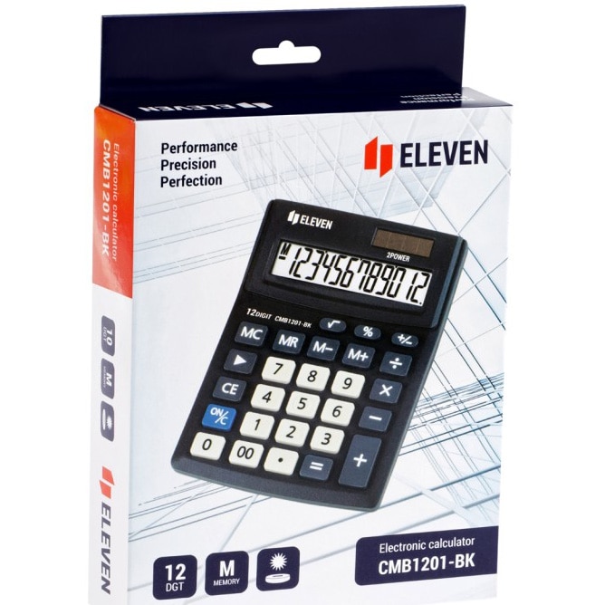 Calculator de birou Eleven, CMB1201-BK, 12 digiti - eMAG.ro