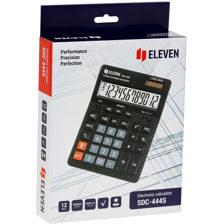 Calculator de birou Eleven, SDC-444S, 12 digiti - eMAG.ro