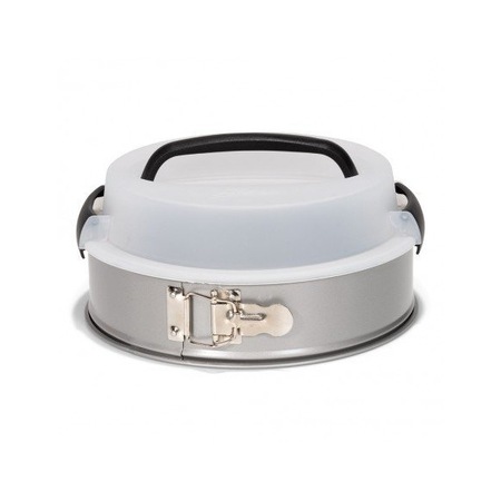 Форма за торта с капак, Патис, Стомана, 24см, Сива - eMAG.bg
