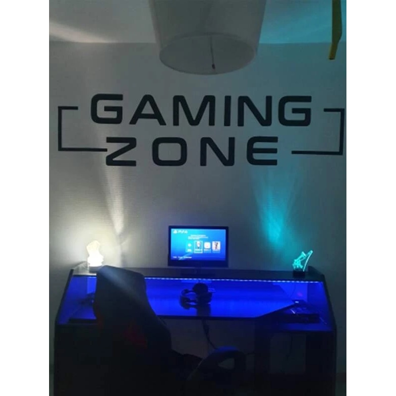 Sticker de perete, gaming, negru, autoadeziv pentru decorarea ...