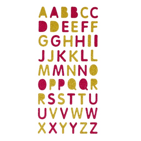 Set Sticker 3D pentru copii, Litere, 54 piese, NO5483, 2.5 cm ...