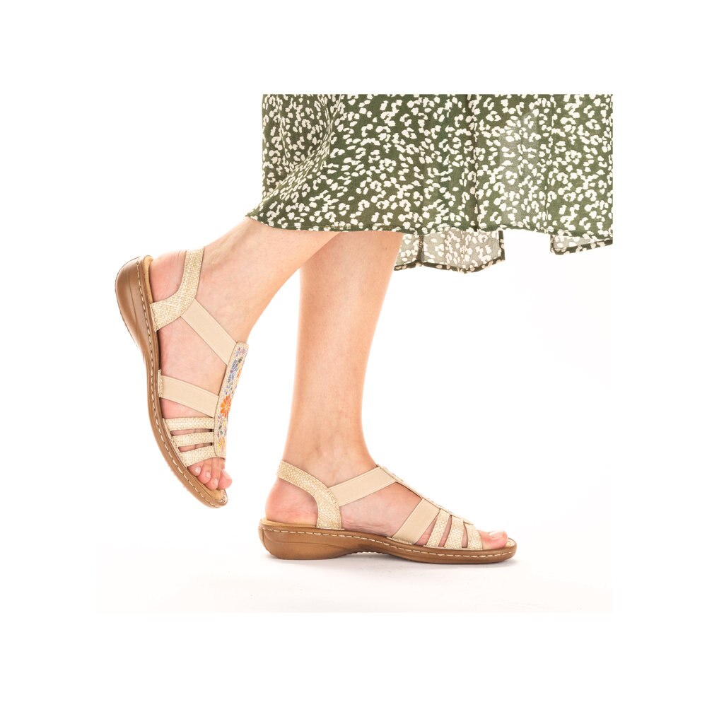 Sandale dama Rieker Avesta, bej, 39 - eMAG.ro