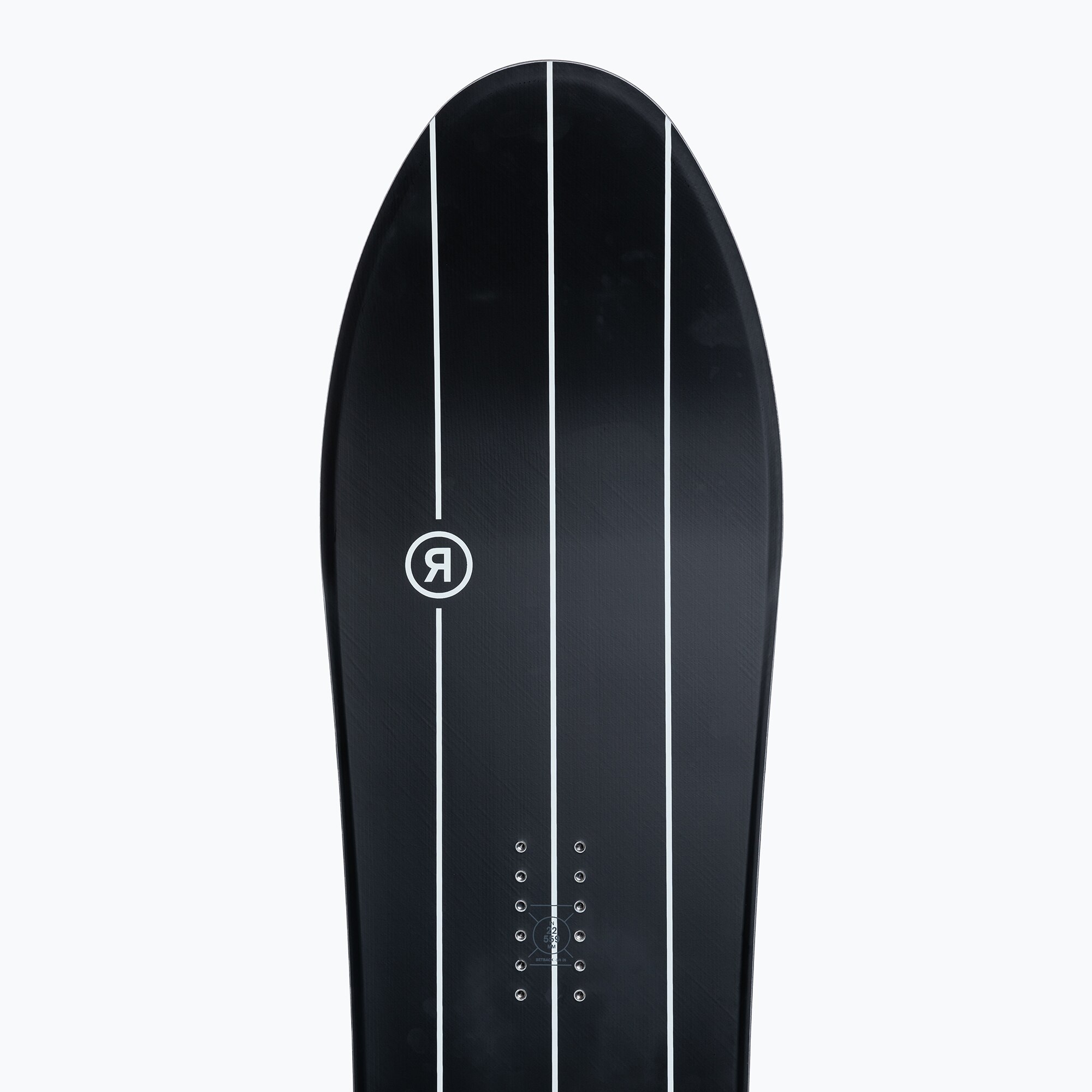 Snowboard, RIDE, Lemn, 155 cm, Negru/ Alb - eMAG.ro